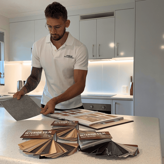 Prime Kitchen Wraps - Kitchen Vinyl Wrapping Services Brisbane