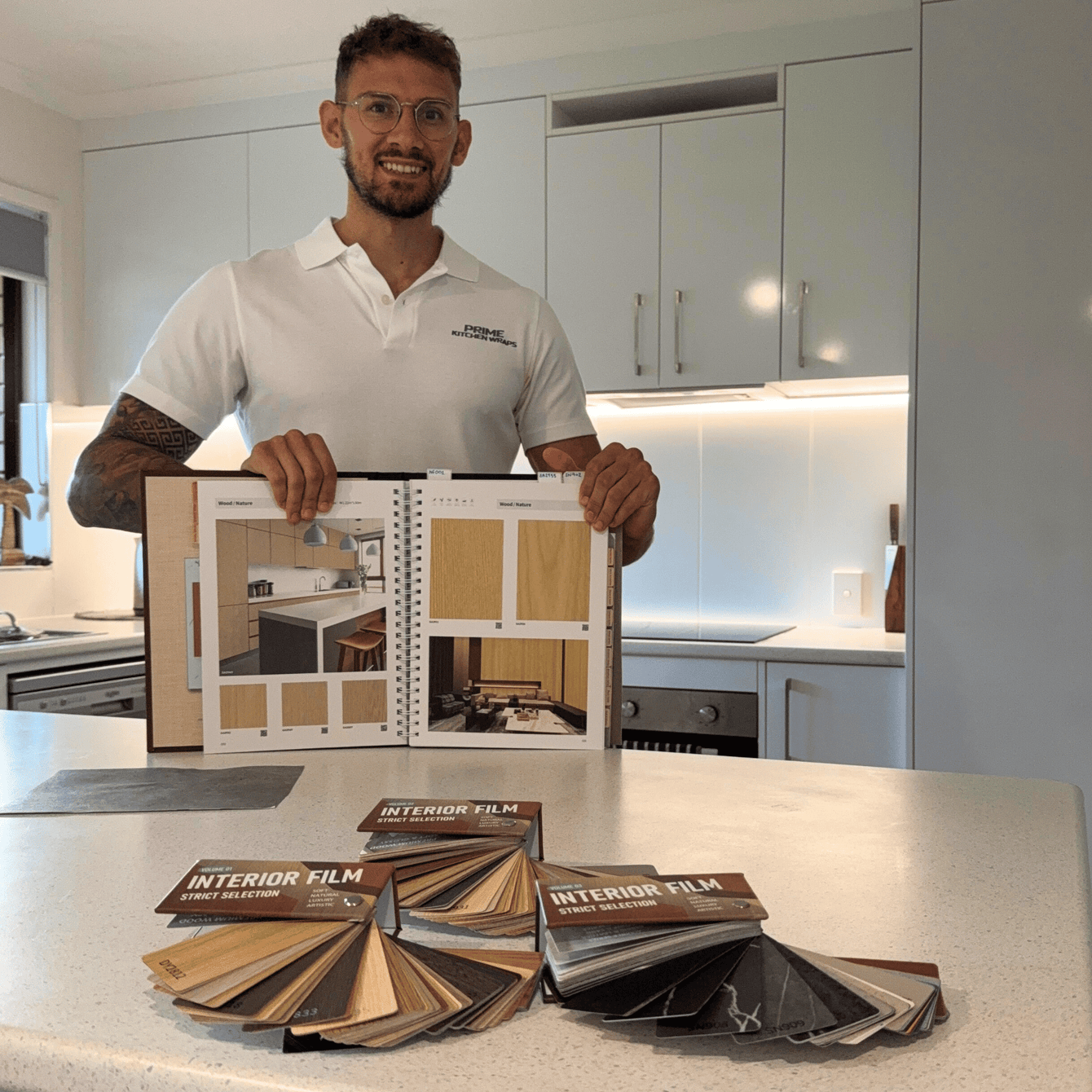 Prime Kitchen Wraps - Kitchen Vinyl Wrapping Services Brisbane