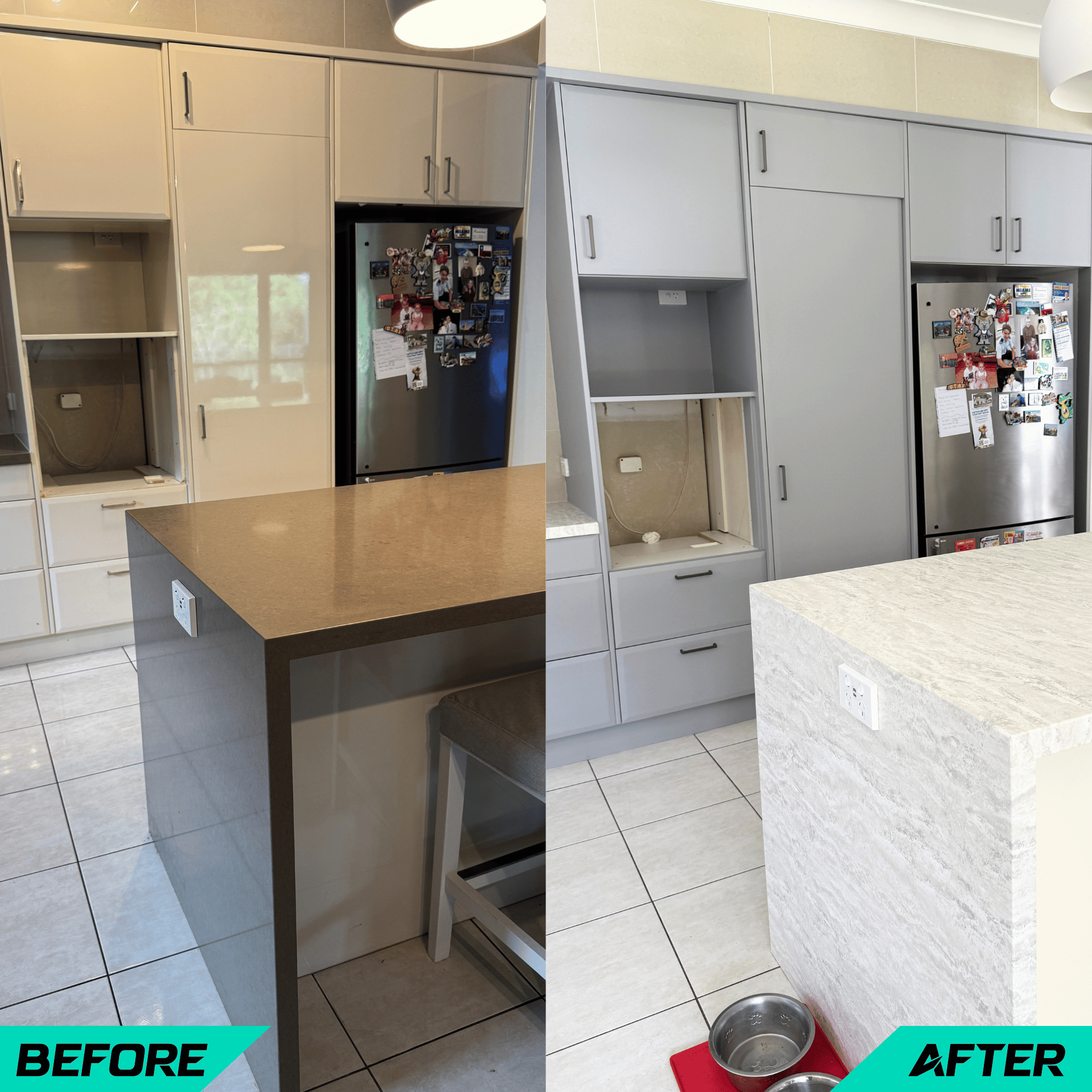 Prime Kitchen Wraps - Kitchen Vinyl Wrapping Services Brisbane